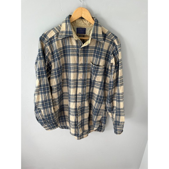 Pendleton | Shirts | Pendleton Mens Lodge Shirt Button Front Wool Plaid ...
